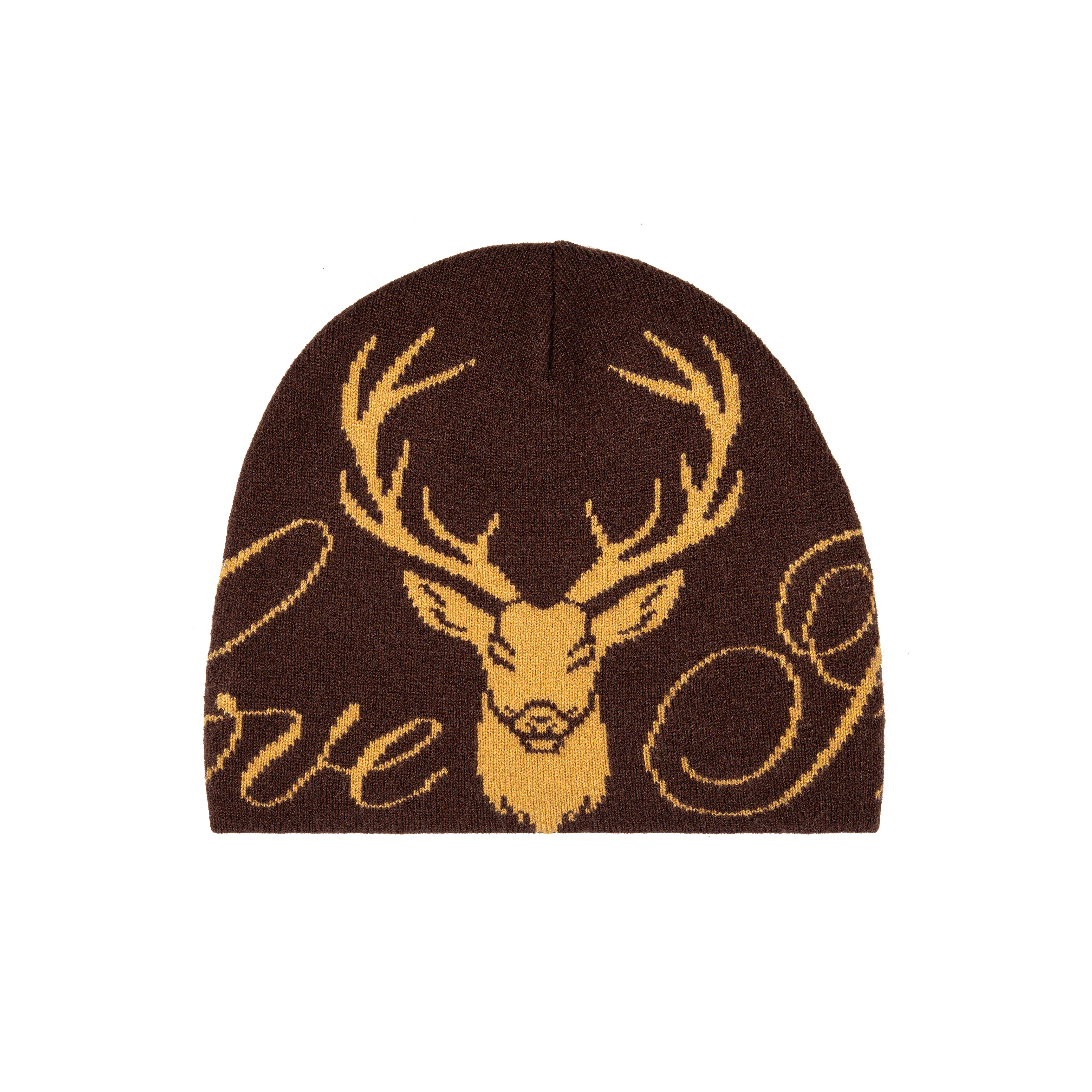 BROWN SCRIPT BEANIE – Fresh Love Clothing